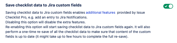 Checklist Custom Fields
