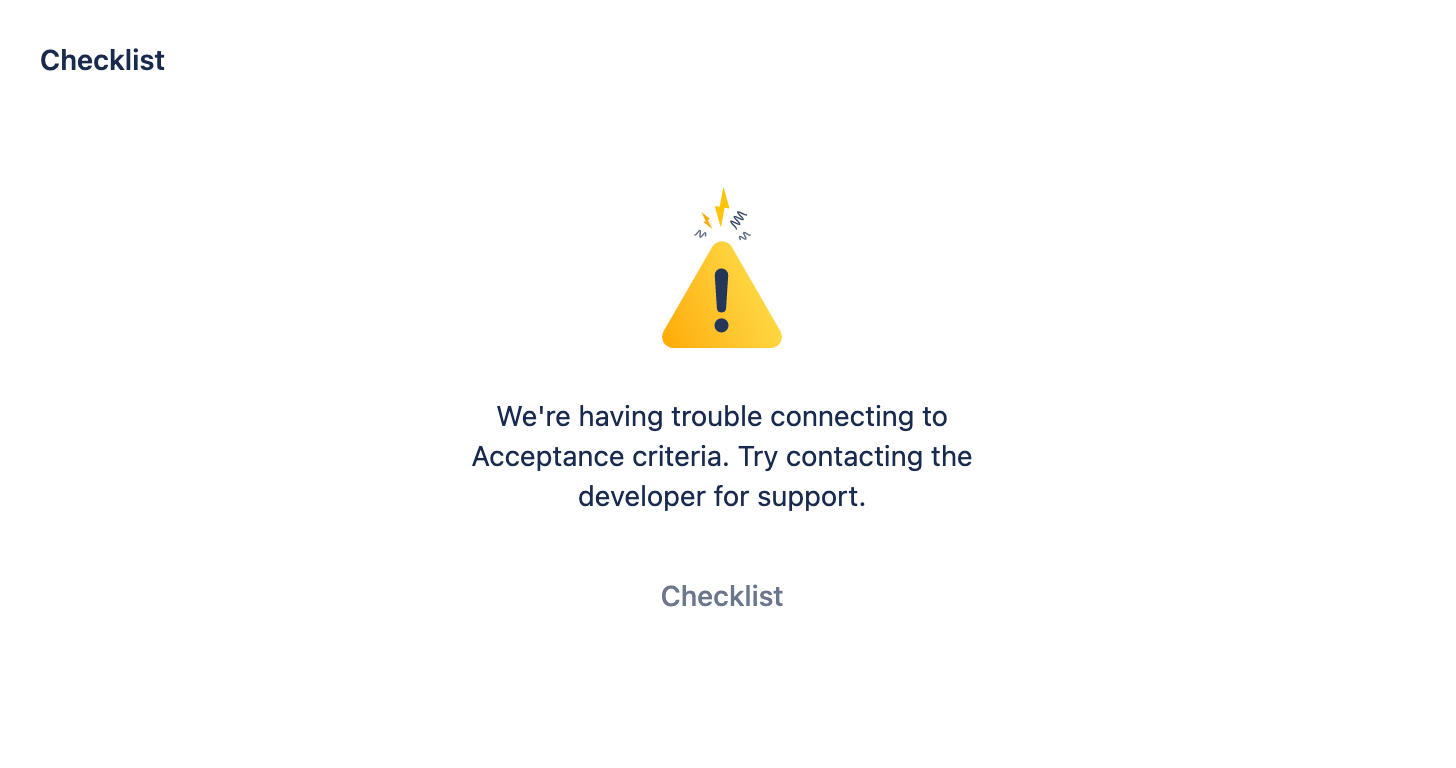 Problems Loading Checklists