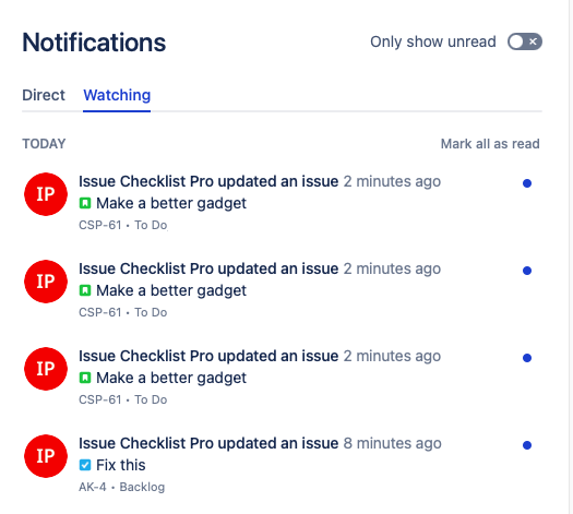 Manage Notifications