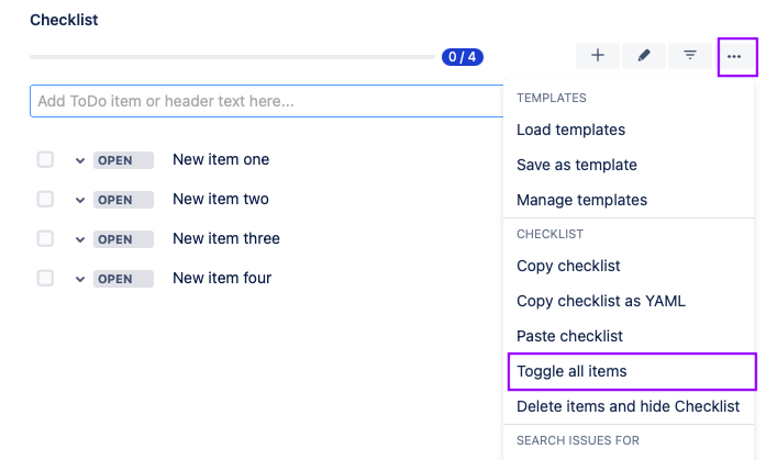 Change Completion State of All Items