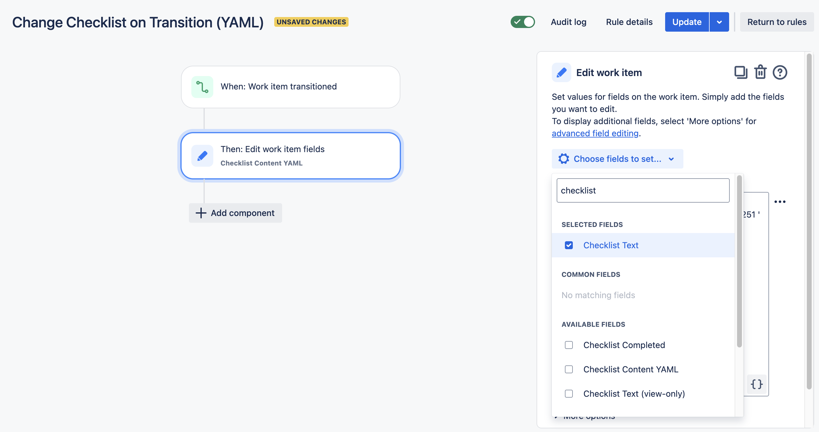 Checklist Content YAML (deprecated)