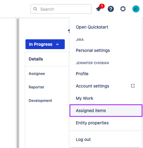 Jira Action Items